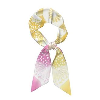 Generic &Eacute;charpe mandala pour femme - &Eacute;charpe tour de cou pour sac &agrave; main - Fleur arc-en-ciel - Satin - Soie - Pour le sport, le yoga et le visage