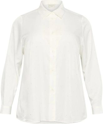 Kaffe Curve Femme, Blouses et Chemises, Blanc, Taille: 46 FR Chemises