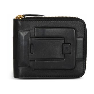 Balmain Femme, Accessoires, Noir, Taille: ONE Size Porte-monnaie Anthem en cuir de veau