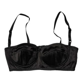 Dolce & Gabbana Femme, Sous-v&ecirc;tements, Noir, Taille: 38 FR Soutien-gorge balconnet &agrave; armature semi-rembourr&eacute;