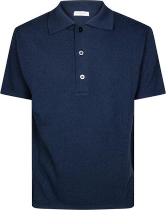 Daniele Fiesoli Homme, Tops, Bleu, Taille: S Polo MM Spugna Over