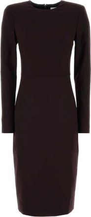 Victoria Beckham Femme, Robes, Violet, Taille: 36 FR Robe T-Shirt Ajust&eacute;e &agrave; Manches Longues