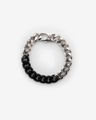 Isabel Marant Bracelet Andrea - Homme - Noir Et Argent&eacute; - Taillet1 - Isabel Marant