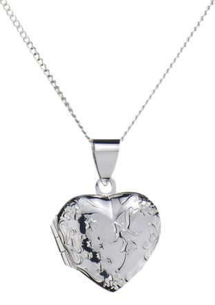 Firetti Halskette Medaillon mit Elfe in Panzerkettengliederung