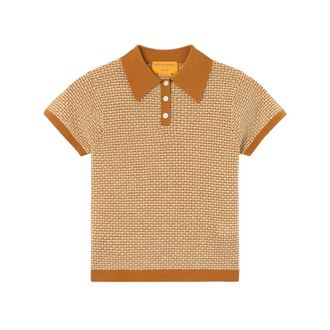 Guest In Residence Femme, Tops, Brun, Taille: 44 FR Polo Piqu&eacute;