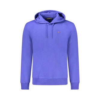 Napapijri Blauer Baumwoll Herren Pullover Hoodie - - Sweatshirts & Hoodies - Herren - Blau - S