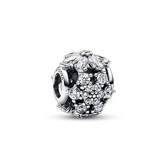 Pandora Pandora Timeless Charm Herbier scintillant en argent sterling avec zircones cubiques transparentes
