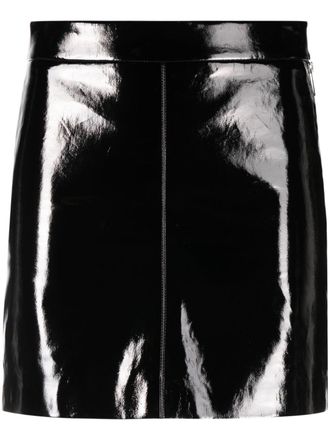 Zadig&Voltaire Minirock aus Vinyl - Schwarz