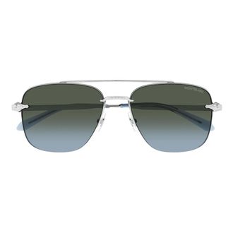 Montblanc Montblanc - Lunettes de soleil Mb0513S - Homme - Accessoires - Gris - Taille: 57 MM