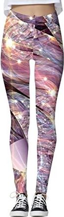 Generic Legging de sport pour femme 2026 - Pantalon de yoga imprim&eacute;, violet, XXL