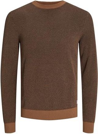 Jack & Jones Jjeglobe Knit Crew Neck Noos Pull en Tricot, Mocha Bisque, XL Homme