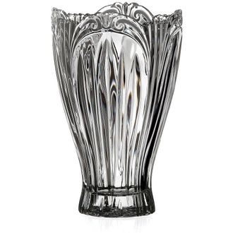 Cristalica Vase Blumenvase Silvia Transparent H 22 cm Kristallglas Tischvase Tischdeko Hochzeitdeko