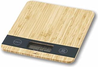 Lacor Lacor 61712 Personenwaage Bamboo, 21 x 18 x 2 cm, Edelstahl 18/10