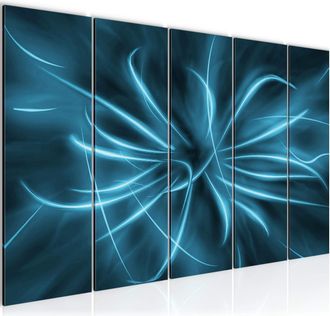 Runa Art Bild Abstrakt Wandbilder auf Vlies Leinwand 5 Teilig Wanddekoration Wohnzimmer Schlafzimmer 100056b