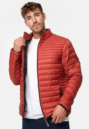 Indicode Steppjacke Herren Islington Herrenjacke Daunen-Optik Steppjacke mit Stehkragen