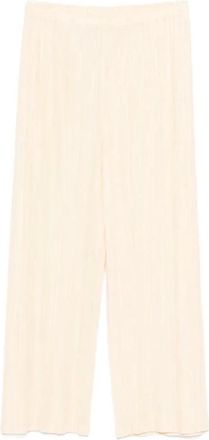 Issey Miyake Femme, Pantalons, Beige, Taille: 40 FR Mellow Pleats Pantalons