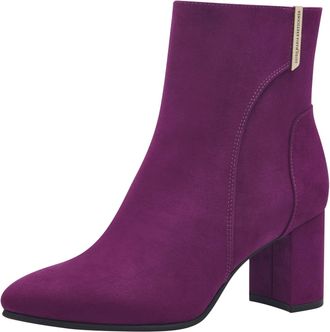 Marco Tozzi by Guido Maria Kretschmer Damen Stiefeletten mit Absatz Elegant Spitz, Rosa (Grape), 38 EU