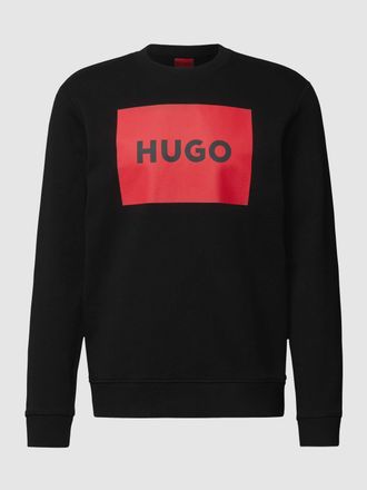 HUGO BOSS Sweatshirt mit Label-Print Modell Duragol