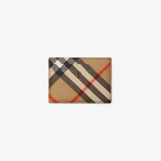 Burberry Burberry Check Card Case - Sand