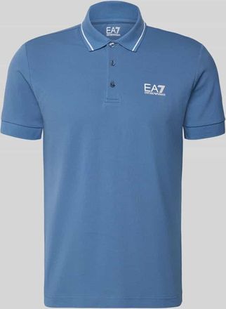 Emporio Armani Regular Fit Poloshirt mit Logo-Print