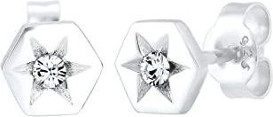Elli Boucles doreilles - Argent 925 - Etoiles - Cristal - 0311882116