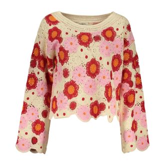 Desigual Femme, Pulls, Multicolore, Taille: 40 FR T-Shirt &agrave; Manches Longues &agrave; Motifs Noruega Desigual