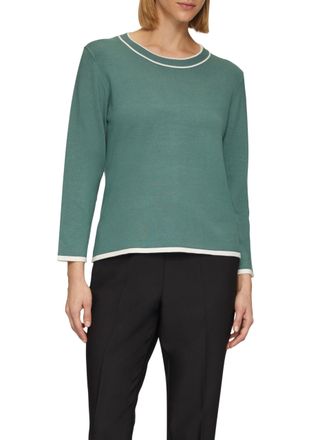 s.Oliver Black Label Damen 2159951 Pullover mit kontrastierter Rippblende, 6702, 32