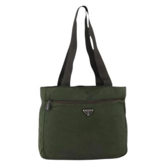 Prada Pre-owned Vintage Tote Bag - - Pre-owned - Damen - Gr&uuml;n - ONE SIZE