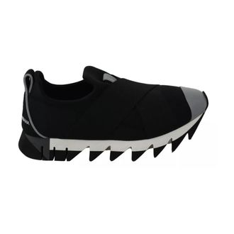 Dolce & Gabbana Schwarze Shark Neopren Stretch Sneakers - - Shoes - Damen - Schwarzk - 36 EU