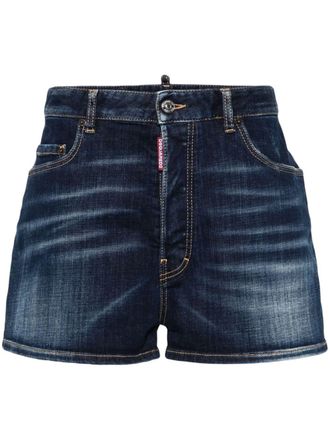 Dsquared2 short Baggy Superstar en jean - Bleu