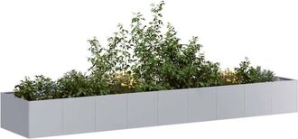 vidaXL Vidaxl - Jardini&egrave;re en acier galvanis&eacute; 360x80x40 cm - Fond ouvert pour drainage - Id&eacute;al pour plantes, l&eacute;gumes et herbes - Design moderne