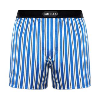 Tom Ford Seidenboxershorts - - Underwear - Herren - Blau - M