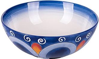 Villa D'Este Home Tivoli Salatsch&uuml;ssel aus Keramik, mediterranes Dekor, Unendlichkeit