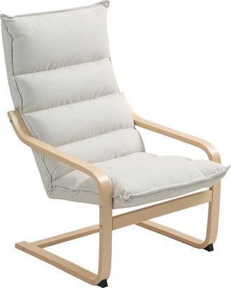 HOMCOM Sessel Wohnzimmersessel moderner Freizeitsessel Schlafzimmersessel mit geschwungenen Armlehnen, Kissen, Wohnzimmerstuhl aus Velours - 67 x 83 x 105 cm