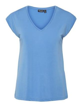 Pieces Pieces Pckamala T-Shirt Noos BC, Bleu Azur, S