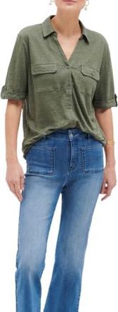 Caroll Femme Tk064-estela Blouse, Vert, L EU