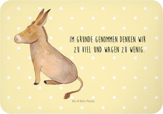 Mr. & Mrs. Panda Magnet Esel - Geschenk, wandmagnet, Mut, Weisheit, Ziel, Erfolg, haftmagnet, whiteboardmagnet, Fridge, Lustige Spr&uuml;che, K&uuml;hlschrankmagnet, Zuversicht