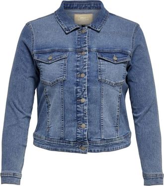 Only Carmakoma Giubbotto Jeans Wespa Langarm - - Jackets - Damen - Blau - 4XL