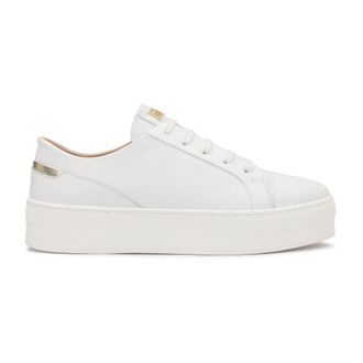 Kazar Ledersneaker mit goldenen Elementen - - Shoes - Damen - Wei&szlig; - 37 EU