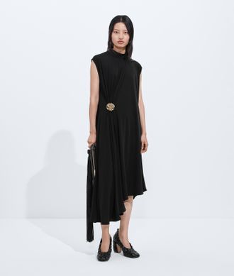 Bottega Veneta Robe En Jersey De Viscose Et Cr&ecirc;pe - Bottega Veneta