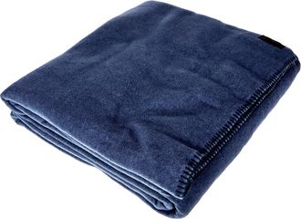 Zoeppritz Zoeppritz Decke in der Farbe: Dunkelblau, aus 65% Polyester, 35% Viscose hergestellt, Größe: 160x200 cm, 103291-540-160x200, 540 Indigo