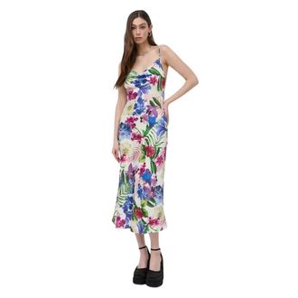 Guess Femme, Robes, Multicolore, Taille: 38 FR Robe Akilina
