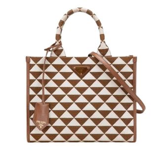 Prada Pre-owned Symbole Triangolo Tote - Femme - Pre-owned - Multicolore - Taille: ONE Size