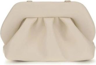 Themoir&egrave; Clutch Bag mit Raffung - - Bags - Damen - Beige - ONE SIZE