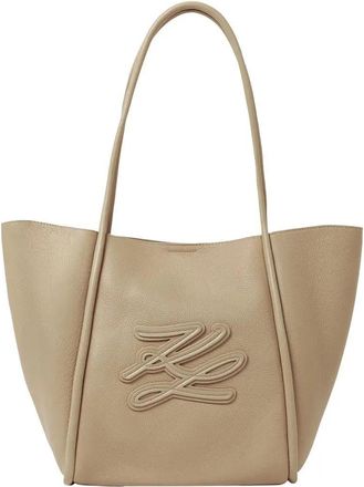 Karl Lagerfeld Shopper - MEDIUM K/AUTOGRAPH Handtasche - Gr. unisize - in Beige - f&uuml;r Damen