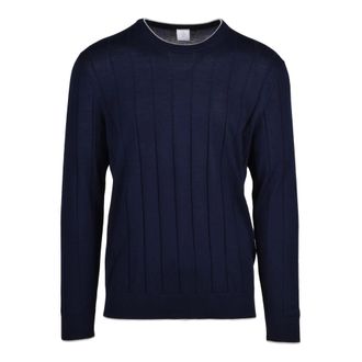 Eleventy Pull Col Rond - Homme - Pulls - Bleu - Taille: 2XL