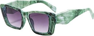 Generic Lunettes de soleil tendance 2025 pour hommes et femmes, lunettes de soleil rétro pour vacances en plein air (couleur : D, taille : moyenne)