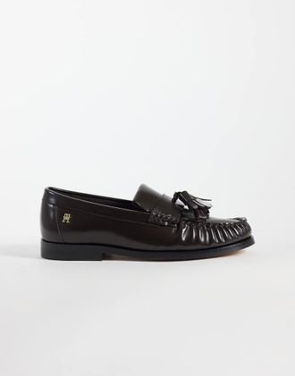 Tommy Hilfiger Loafer in Braun mit Quasten
