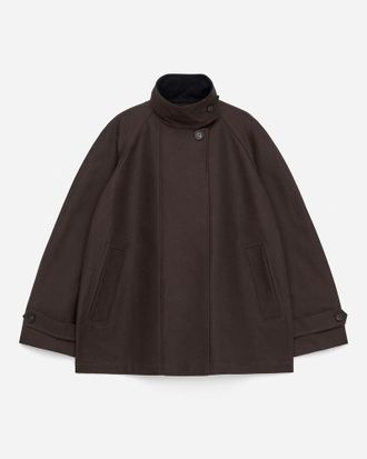Arket Jacke Mit Cordkragen -Braun