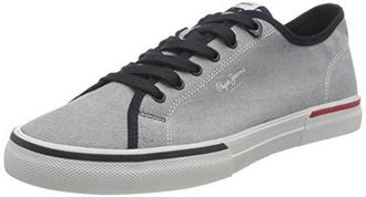 Pepe Jeans London Baskets Kenton Smart Chambray pour Homme, 564 Chambray, 44 EU
